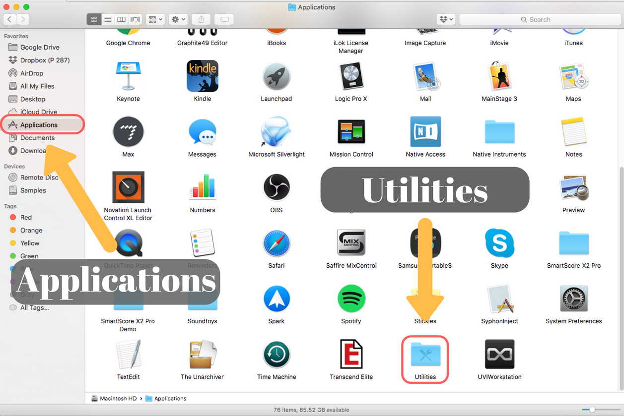 Setting up your IAC driver - LiveKeyboardist